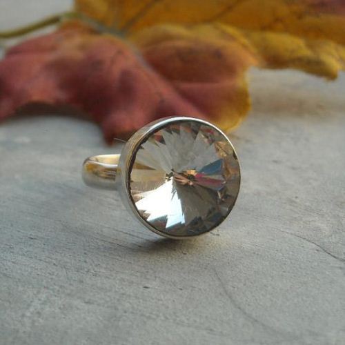 Buy Crystal ring, Swarovski crystal ring, Vintage crystal ring ...
