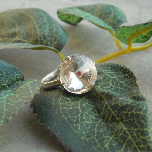 Buy Crystal ring, Swarovski crystal ring, Promise ring, Sterling silver ...